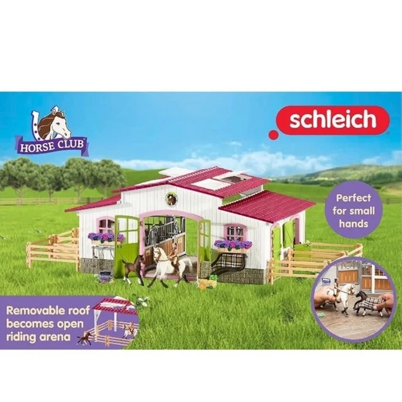 Schleich Horse Club | Toys | Schleich Horse Club Riding Center 44piece ...